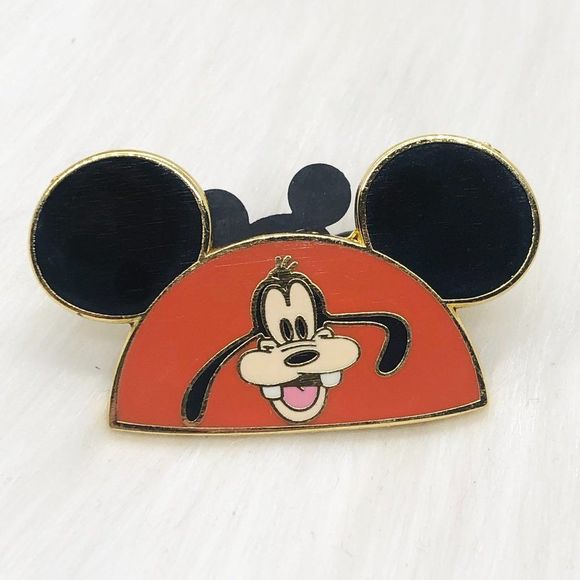 Disney | Jewelry | 525 Disney Character Ear Hats Goofy Pin | Poshmark